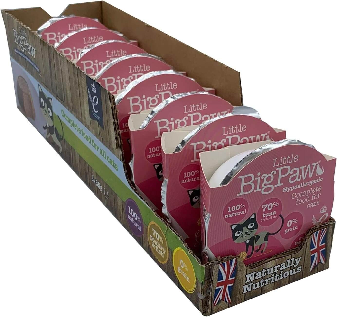 Pack 8 Little Big Paw Felino Atun 85g